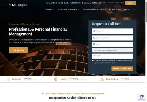 KLO Financial Services Ltd | Financial advisers in Warwick