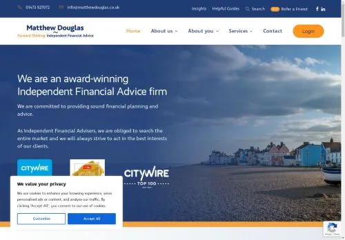 Matthew Douglas Ltd | Financial advisers in Ipswich, U.K.