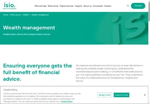 Isio Wealth Planning Limited | Financial advisers in Croydon
